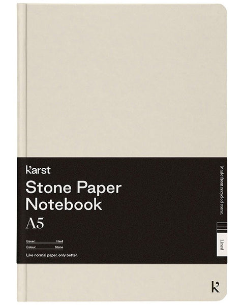 Karst - Hard Cover Notebook - Dot Grid - Stone – Kate and Abel